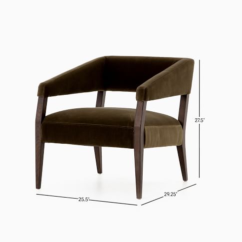 Angled Arm Club Chair | West Elm