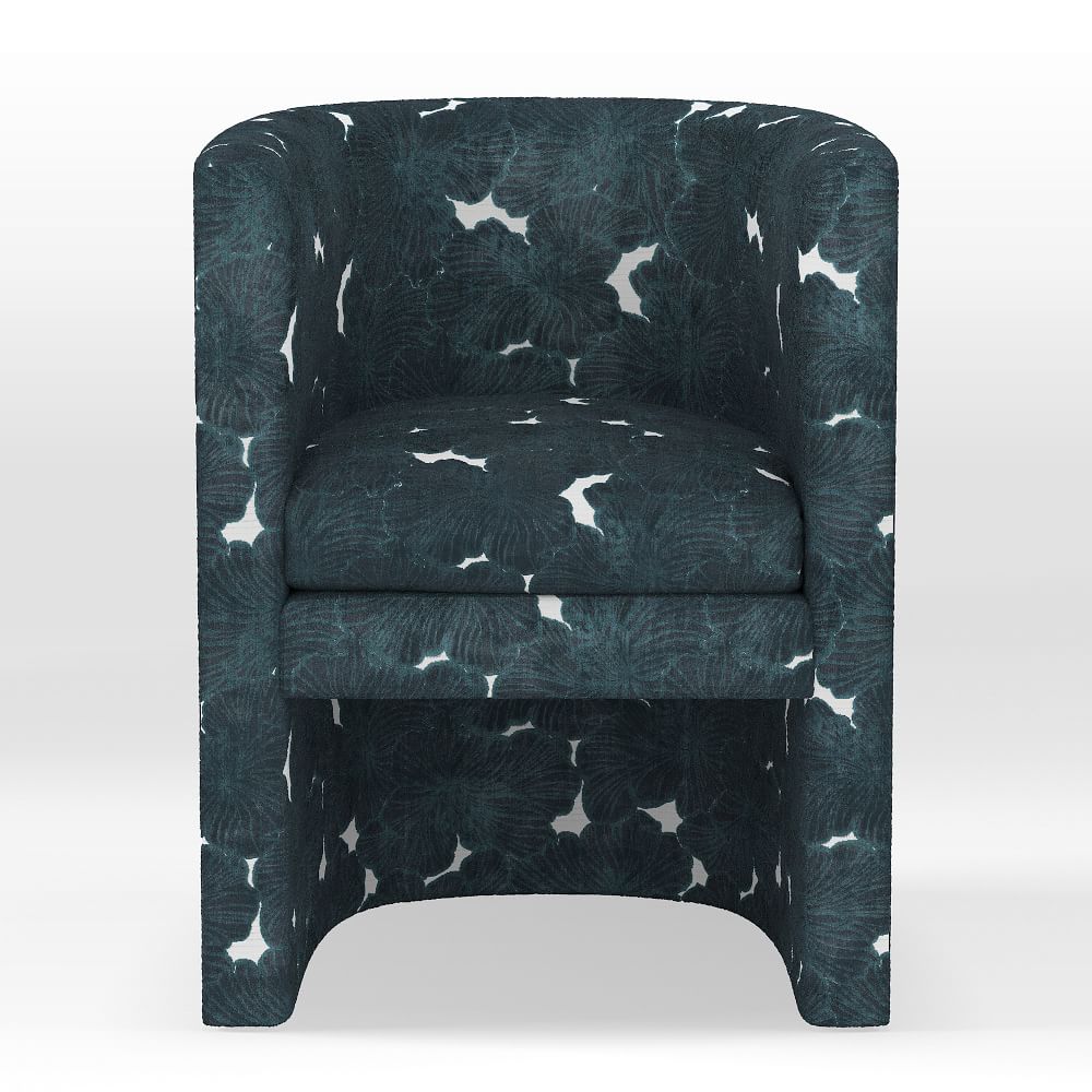 Modern Rounded Upholstered Back Chair | West Elm