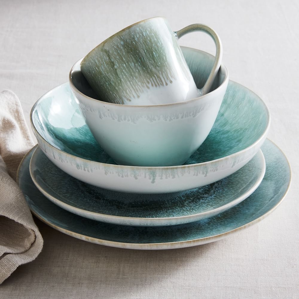 Reactive Glaze Stoneware Dinner Plate Sets | West Elm