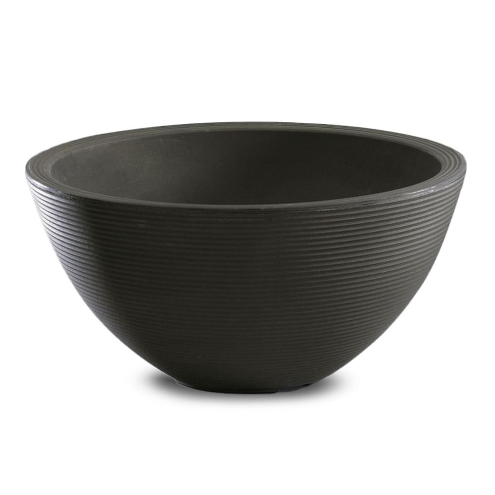 Grooved Plastic Indoor/Outdoor Bowl Planters | West Elm