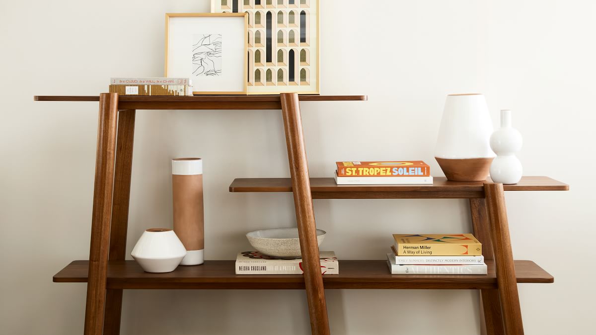 Calgary Tiered Bookshelf (73.4") | West Elm