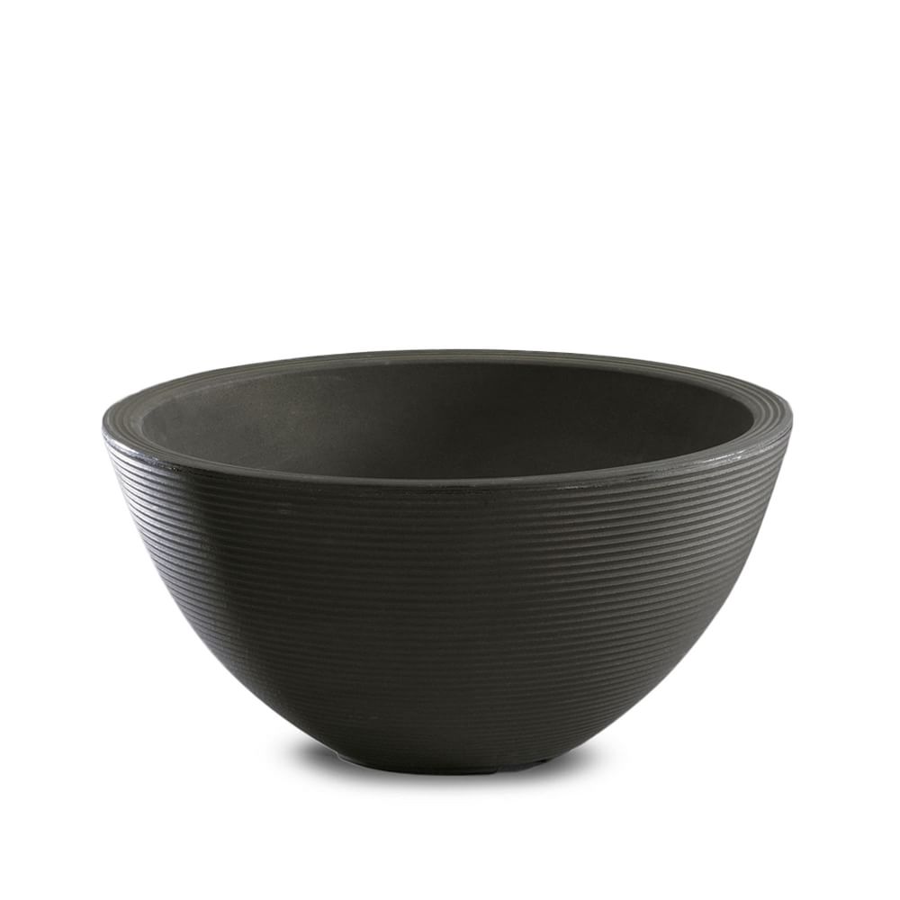 Grooved Plastic Indoor/Outdoor Bowl Planters | West Elm