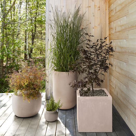Radius Ficonstone Indoor/Outdoor Planters | West Elm