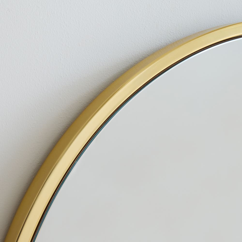 Metal Frame Round Mirror - 30" | West Elm