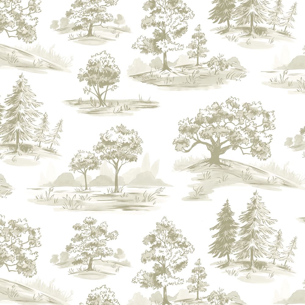 Tree Toile Removable Wallpaper | West Elm