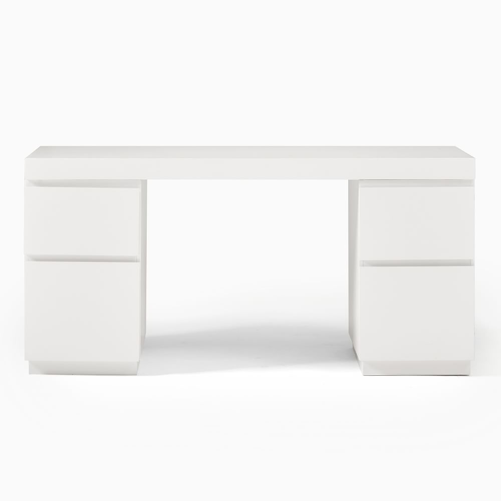 Parsons 2 File Cabinets & Desk Set (62") | West Elm