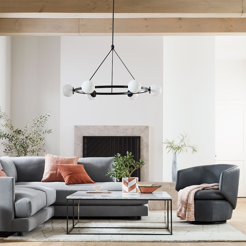 Streamline Rectangle Coffee Table (44"–52") | West Elm