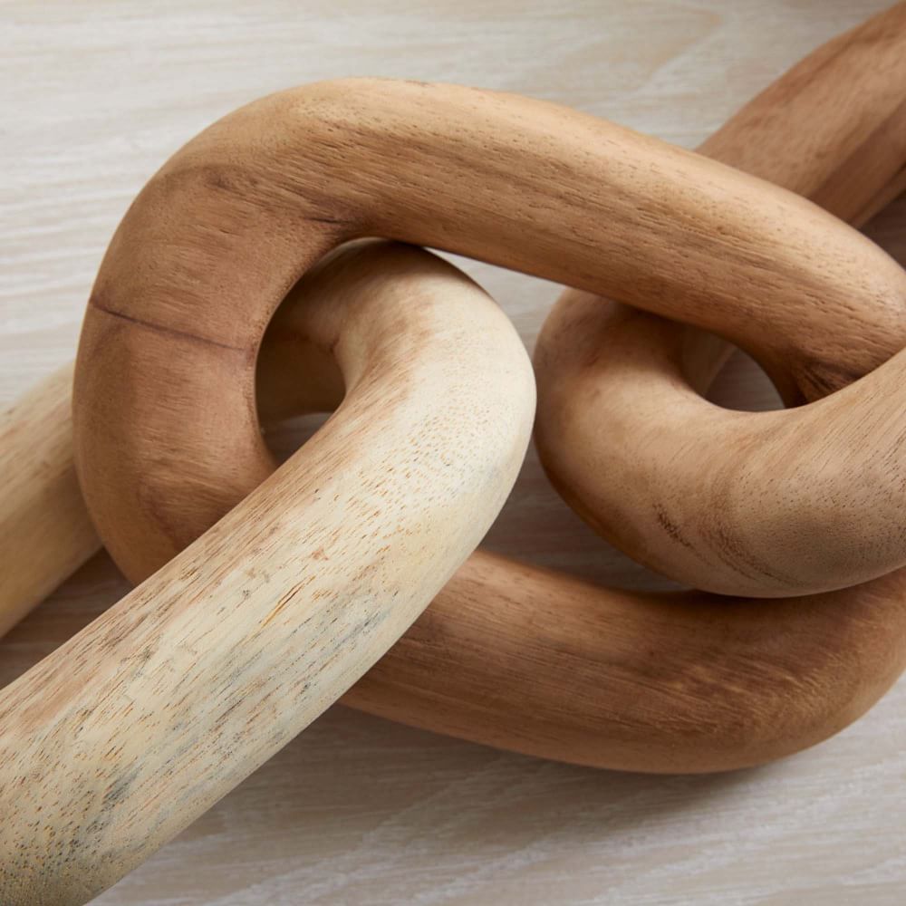 5 Link Wood Decorative Object | West Elm