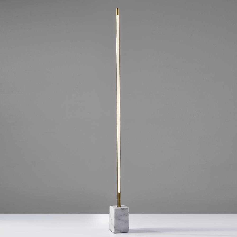 Modern LED Marble Floor Lamp | West Elm