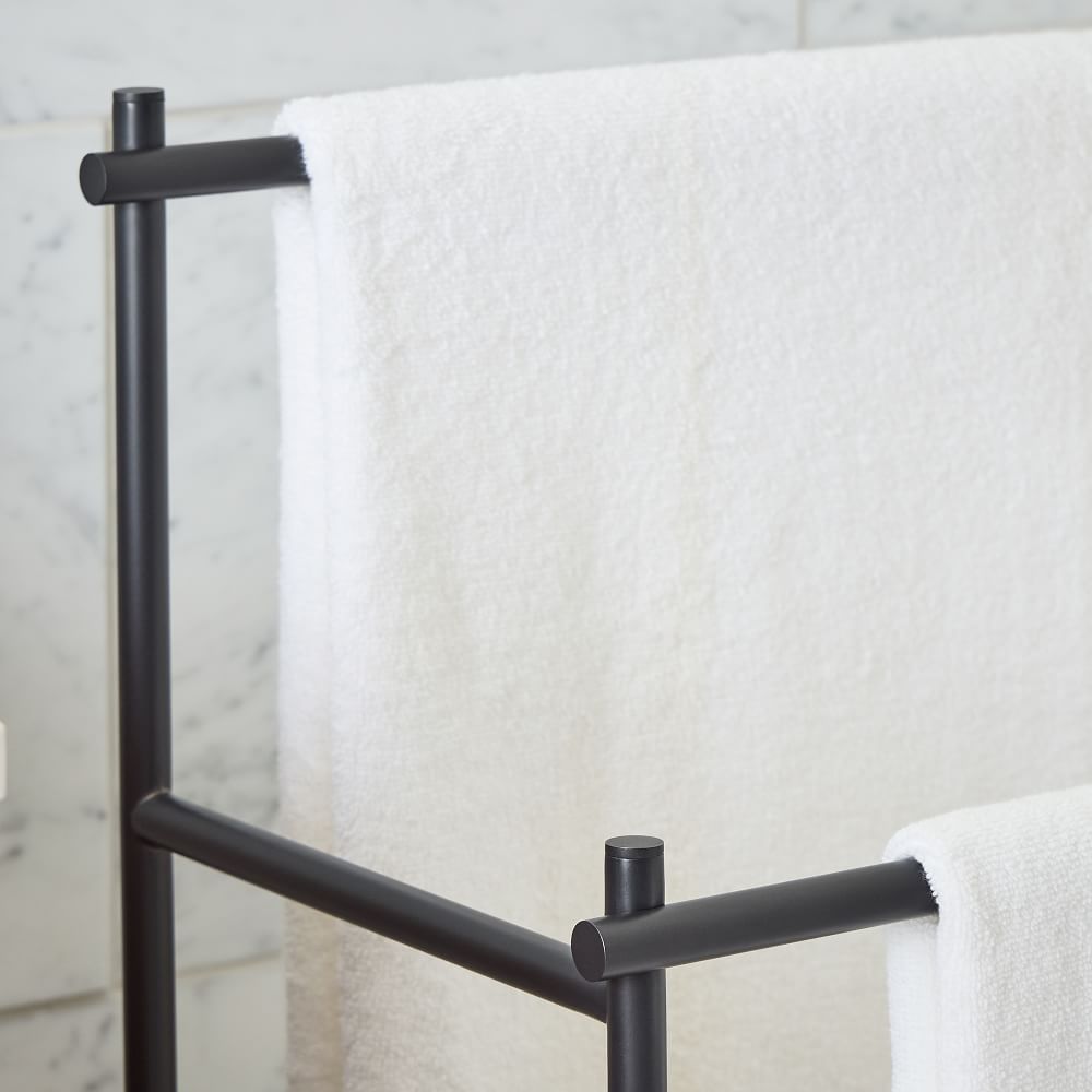 Modern Overhang Freestanding Towel Rack | West Elm