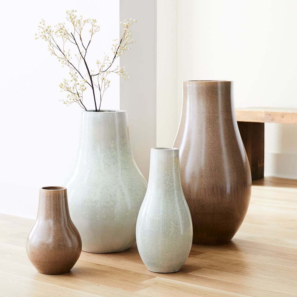 Reactive Glaze Ceramic Floor Vases | West Elm