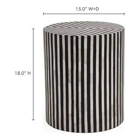 Striped Side Table | West Elm