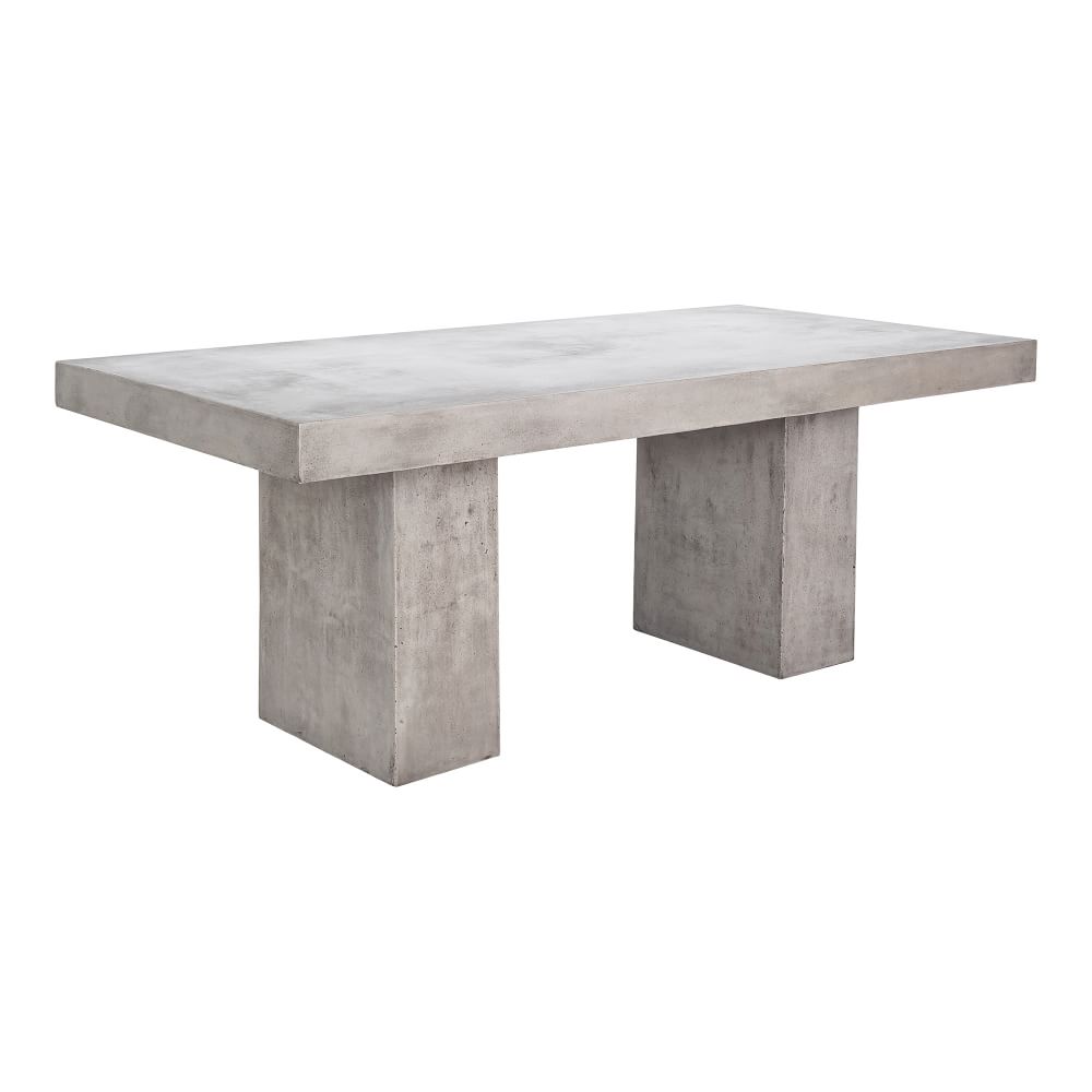 Block Leg Outdoor Dining Table | West Elm
