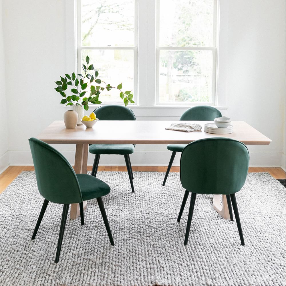 Solid White Oak Dining Table (76") | West Elm