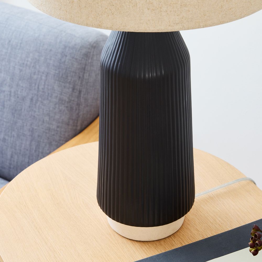 Roar & Rabbit™ Ripple Ceramic Table Lamp (17") | West Elm