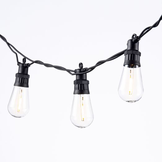 Solar 10L String Light - Tear Drop | West Elm