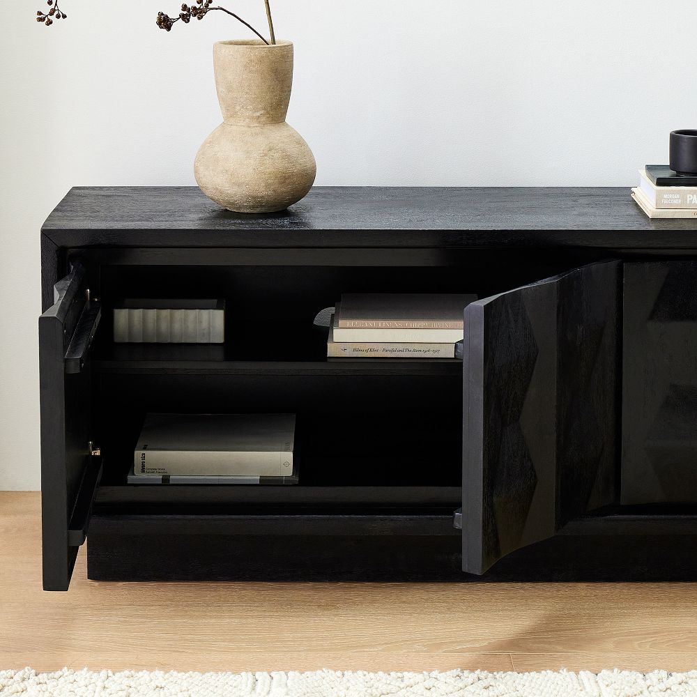 Carved Pattern Media Console (60"–80") | West Elm