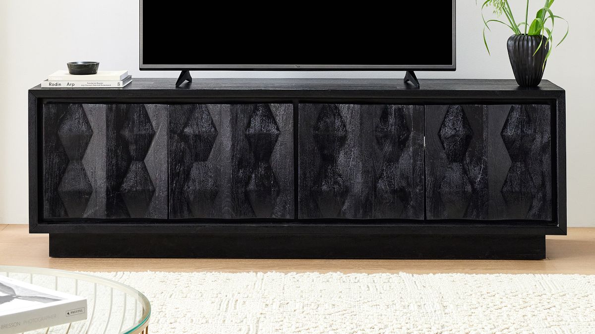 Carved Pattern Media Console (60"–80") | West Elm