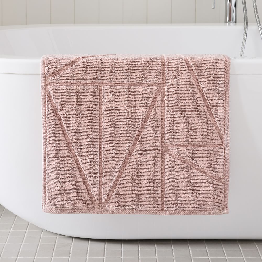 Organic Triangle Sculpted Bath Mat | West Elm