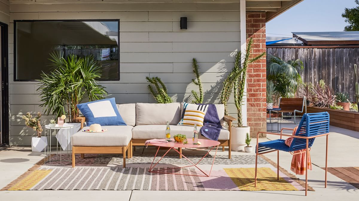 Ikat Mix Outdoor Rug | West Elm