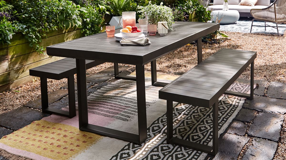 Ikat Mix Outdoor Rug | West Elm