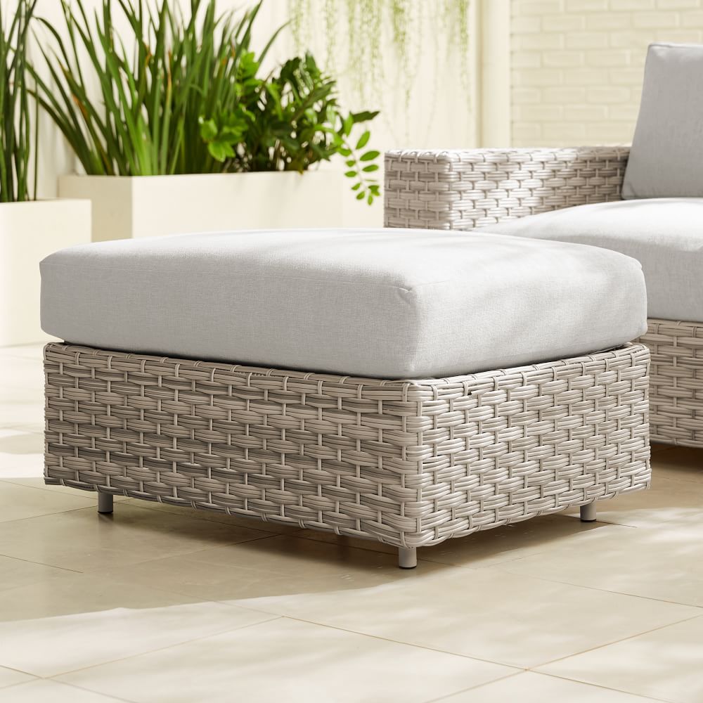 Urban Outdoor Ottoman | West Elm