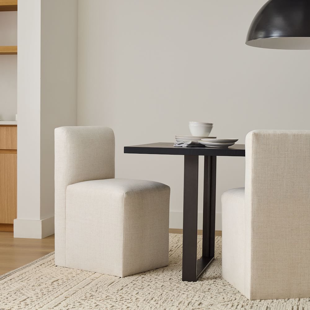 Block Base Upholstered Dining Chair | West Elm
