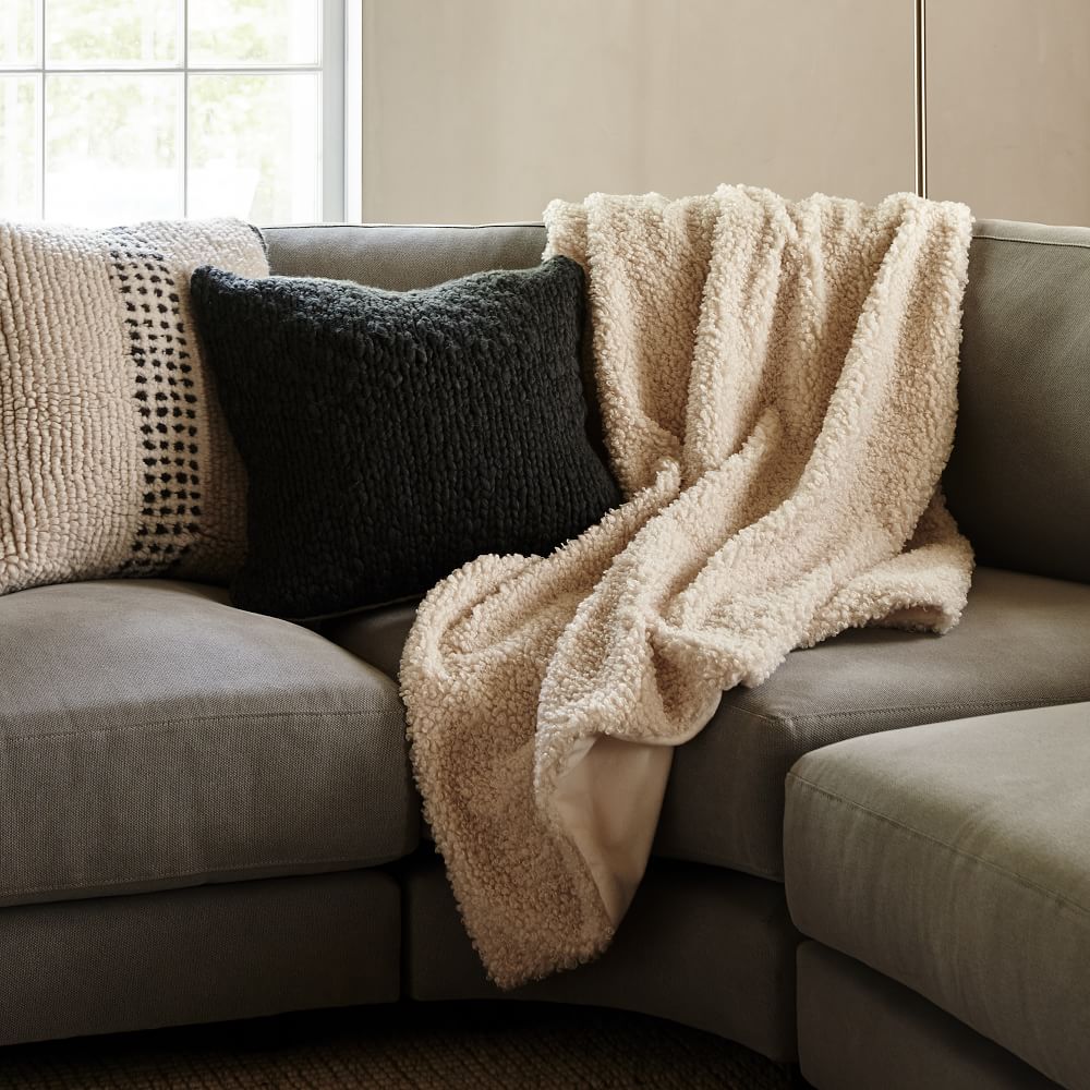 Cozy Faux Shearling Throw | West Elm