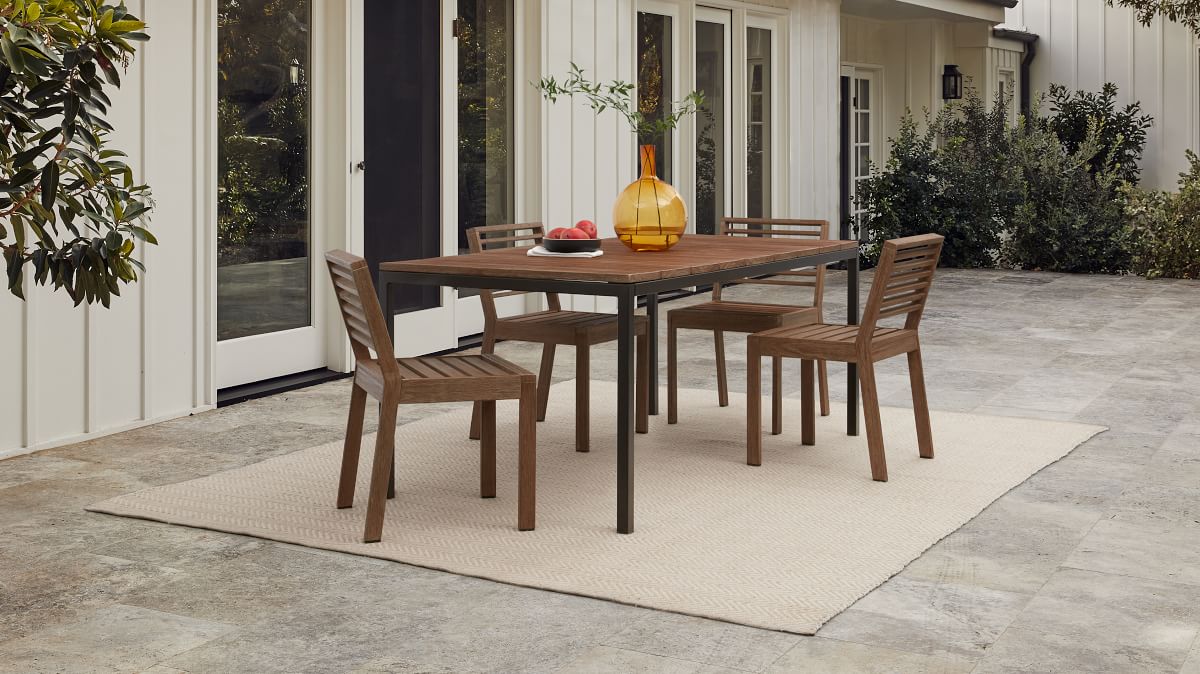 Rope Herringbone Outdoor Rug | West Elm