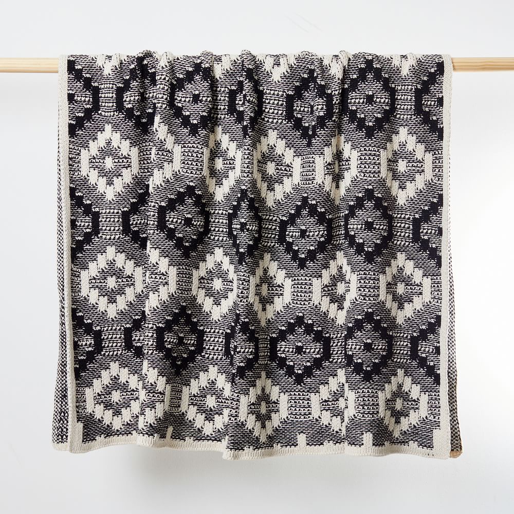 Made*Here New York Mirrored Diamonds Throw | West Elm