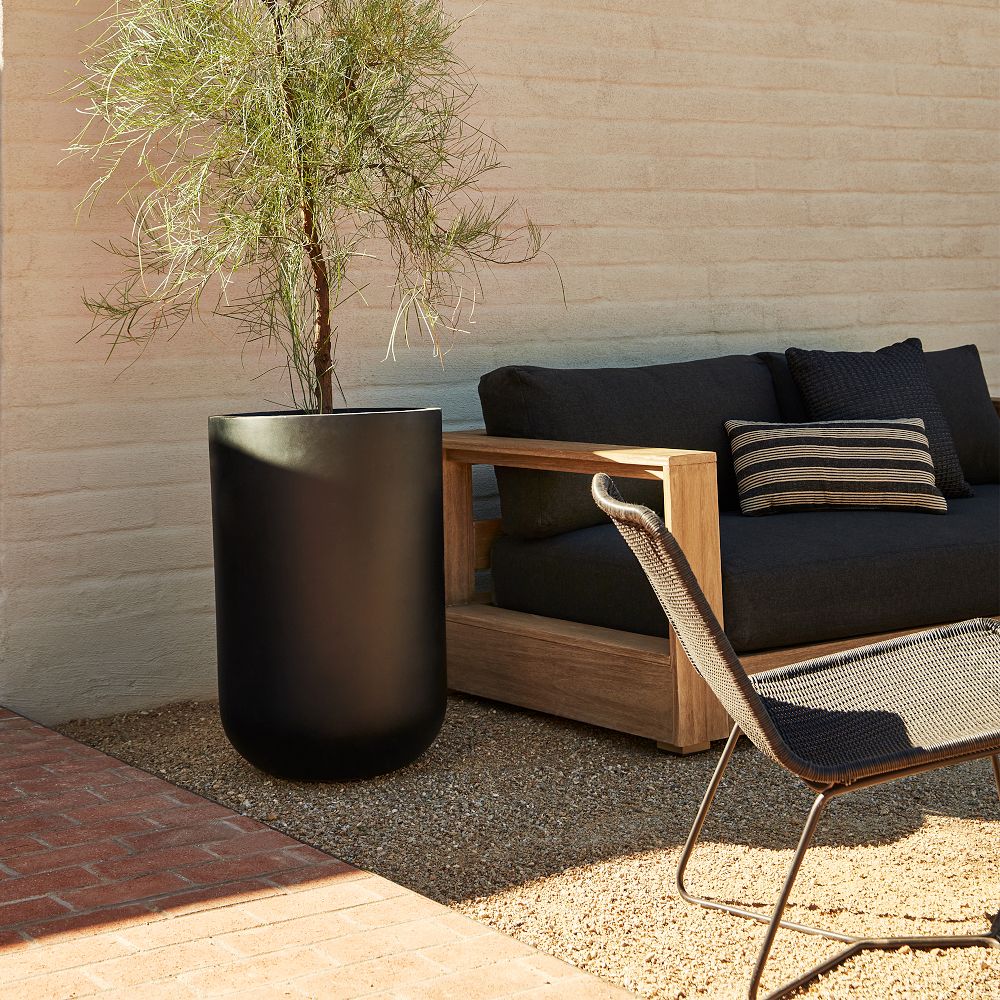 Radius Ficonstone Indoor/Outdoor Planters - Alabaster | West Elm