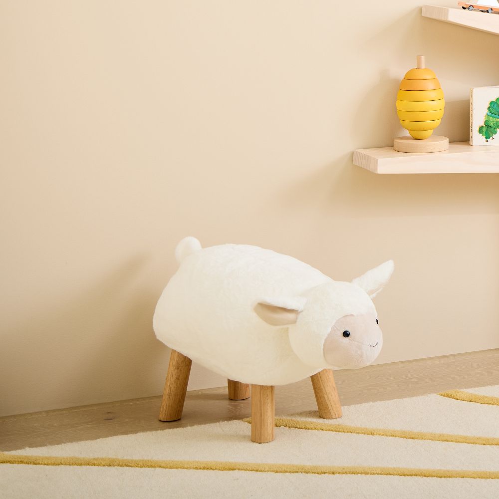 Lamb Critter Stool | West Elm