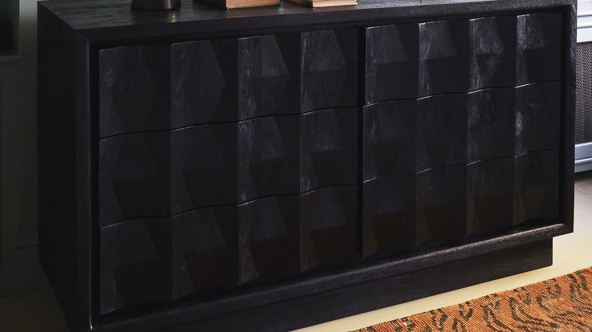 Carved Pattern Media Console (60"–80") | West Elm