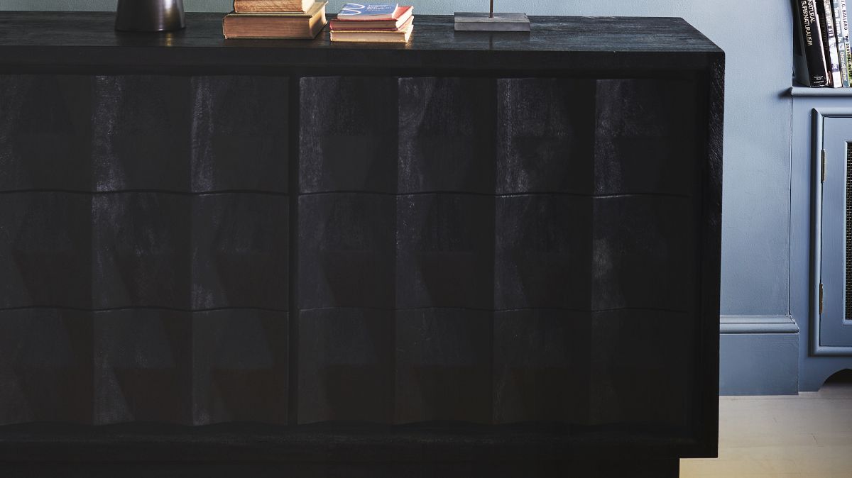 Carved Pattern Media Console (60"–80") | West Elm