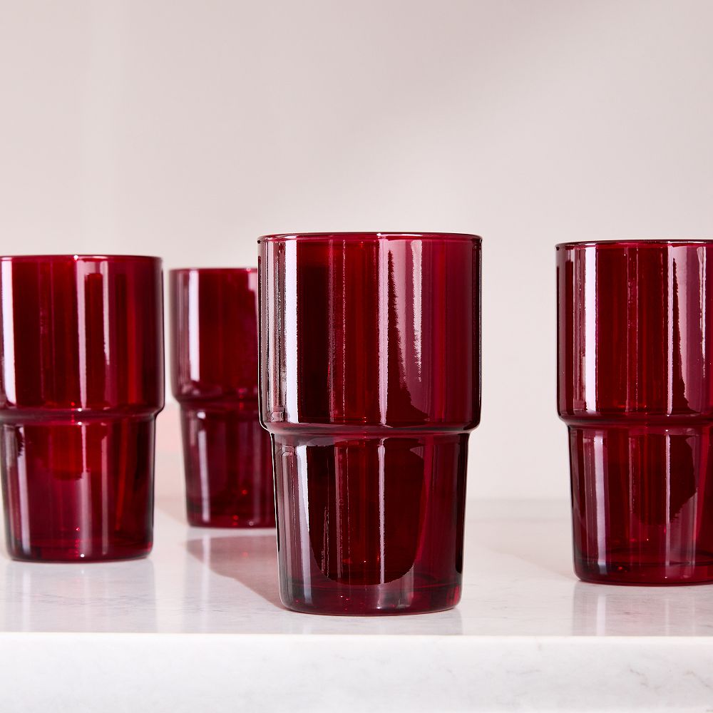 Essential Stacking Drinking Glasses | West Elm
