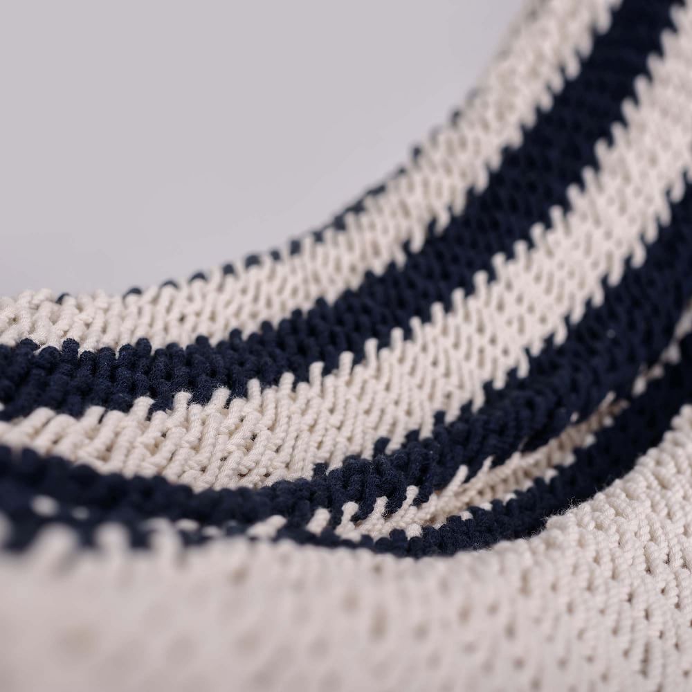 Double Weave Fringed Hammock - Colonial Navy Blue | West Elm