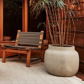 Ronan Ficonstone Indoor/Outdoor Planters | West Elm