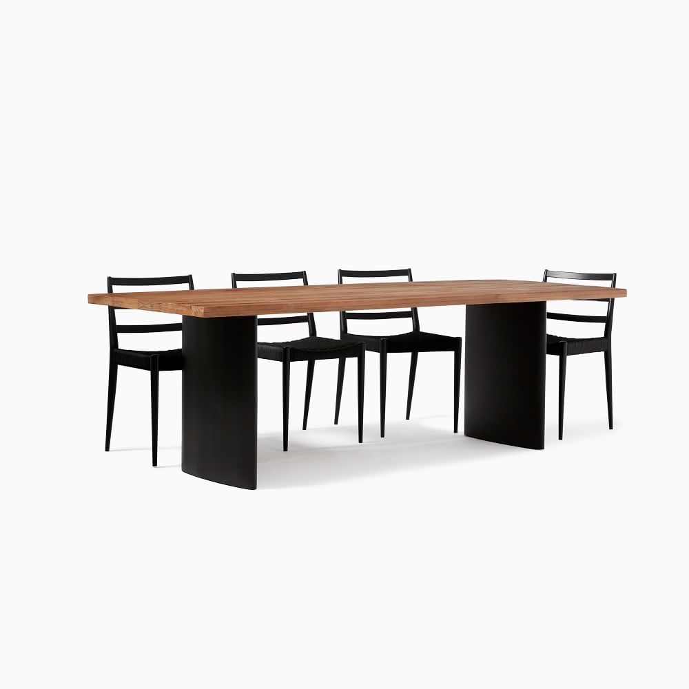 Campbell Plinth Dining Table (74", 94") | West Elm