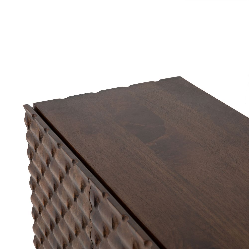 Round Cut Media Console (82") | West Elm