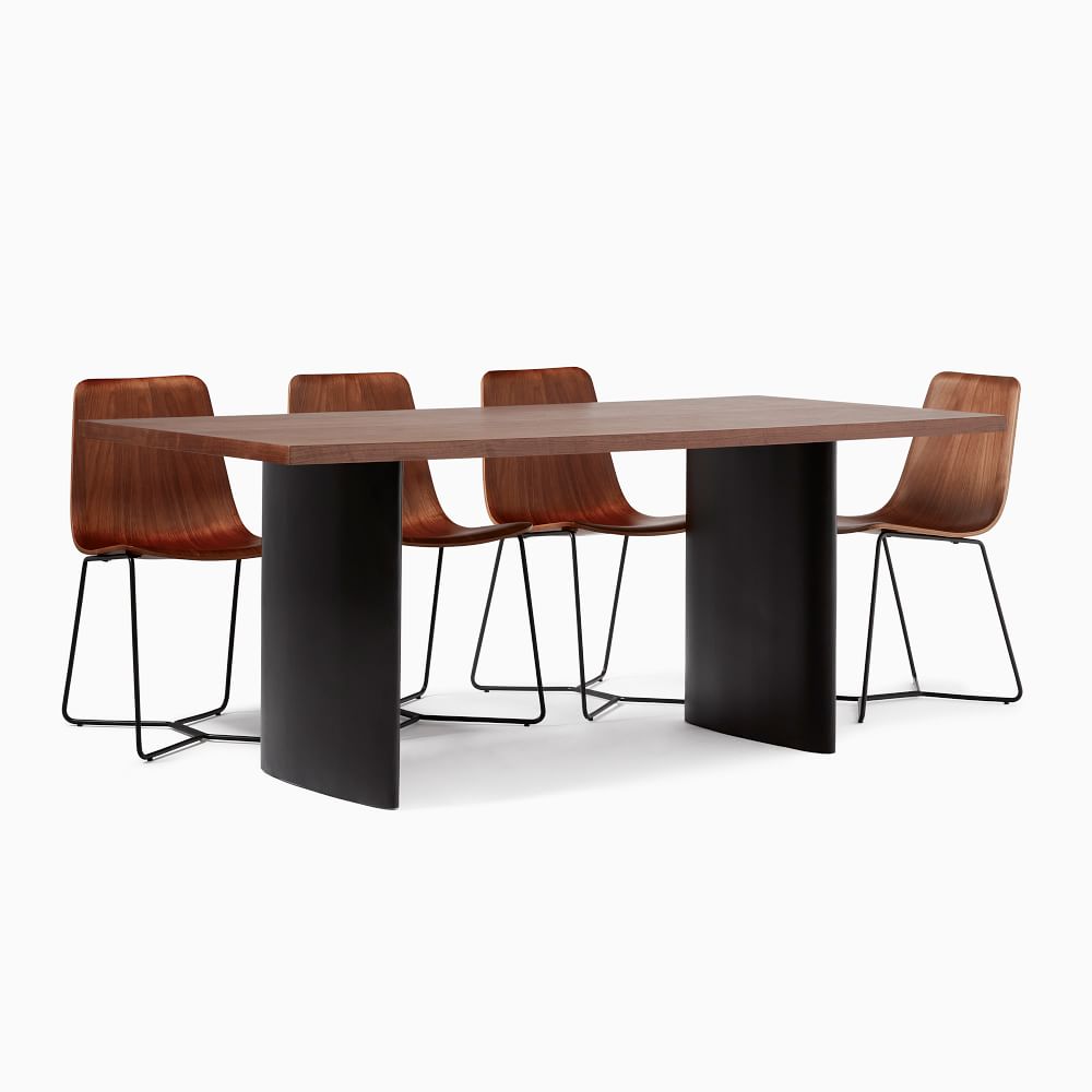 Campbell Plinth Dining Table (74", 94") | West Elm