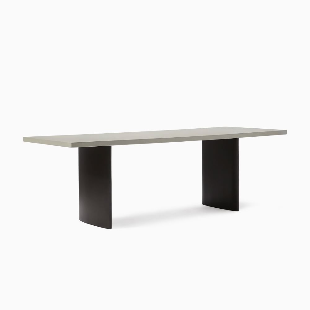 Campbell Plinth Dining Table (74", 94") | West Elm