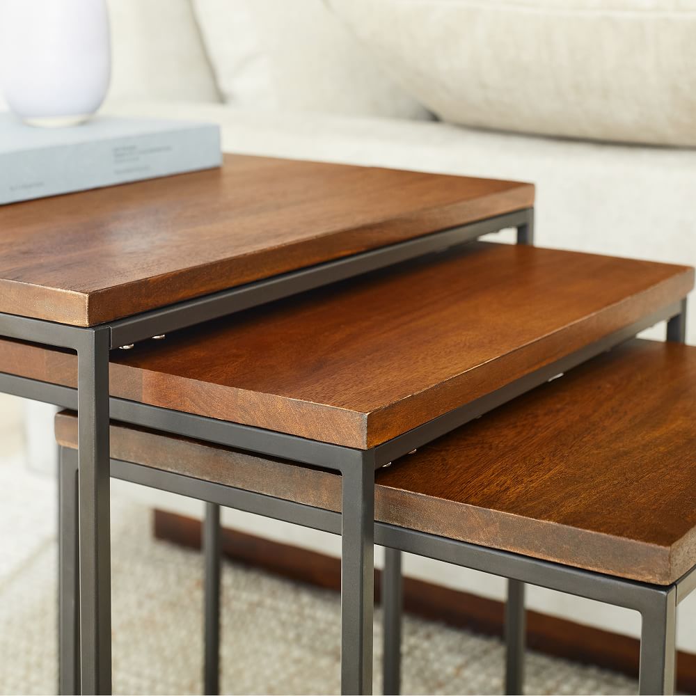 Streamline Nesting Side Tables (15"–20") - Set of 3 | West Elm