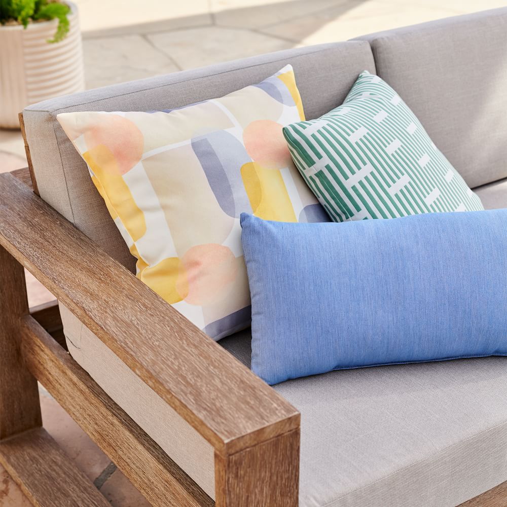 Sunbrella Solid Indoor/Outdoor Cast Pillow | West Elm
