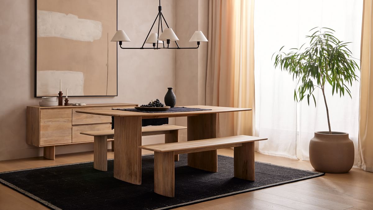 Anton Solid Wood Dining Table (72", 86", 120") | West Elm