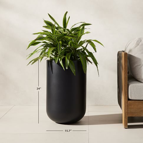 Radius Ficonstone Indoor/Outdoor Planters - Alabaster | West Elm