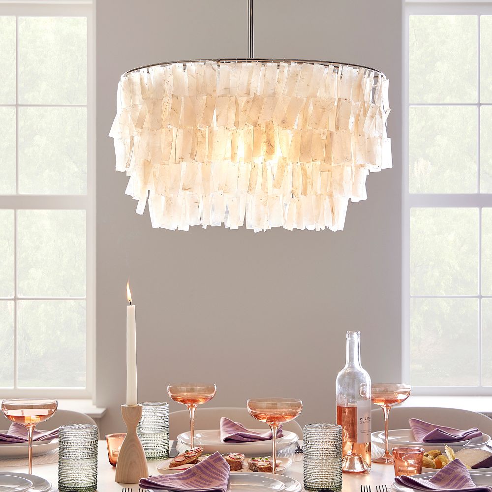 Capiz Round Chandelier (24") | West Elm
