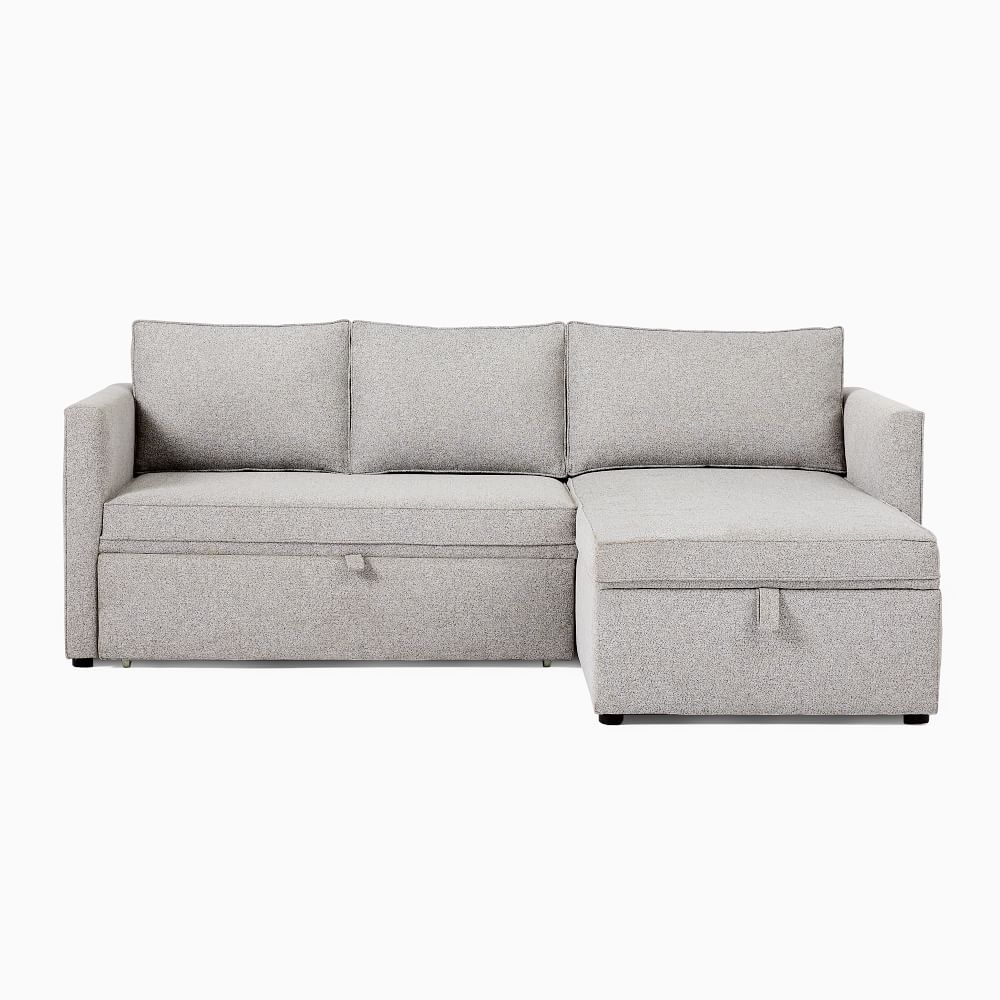 Harris 2 Piece Pop Up Sleeper Sectional With Storage | West Elm