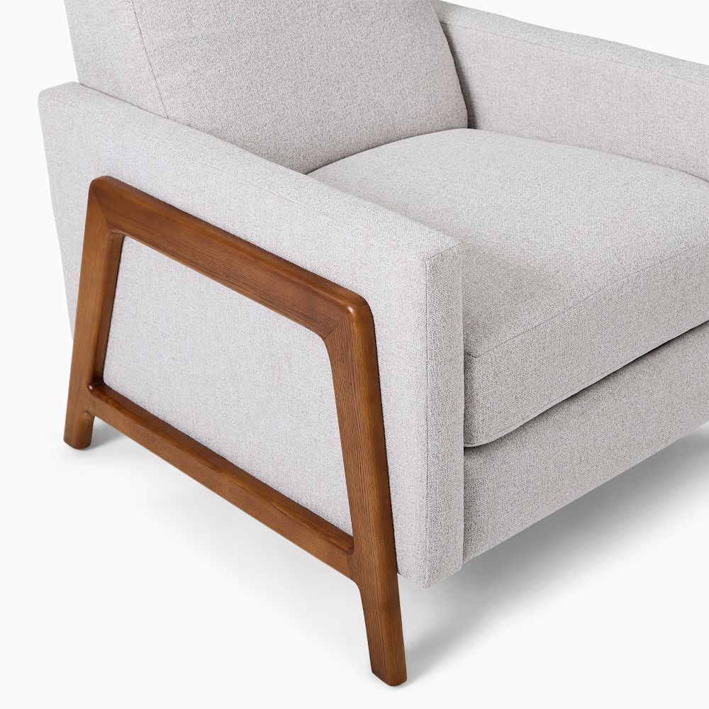 Spencer Wood-Framed Upholstered Recliner | West Elm