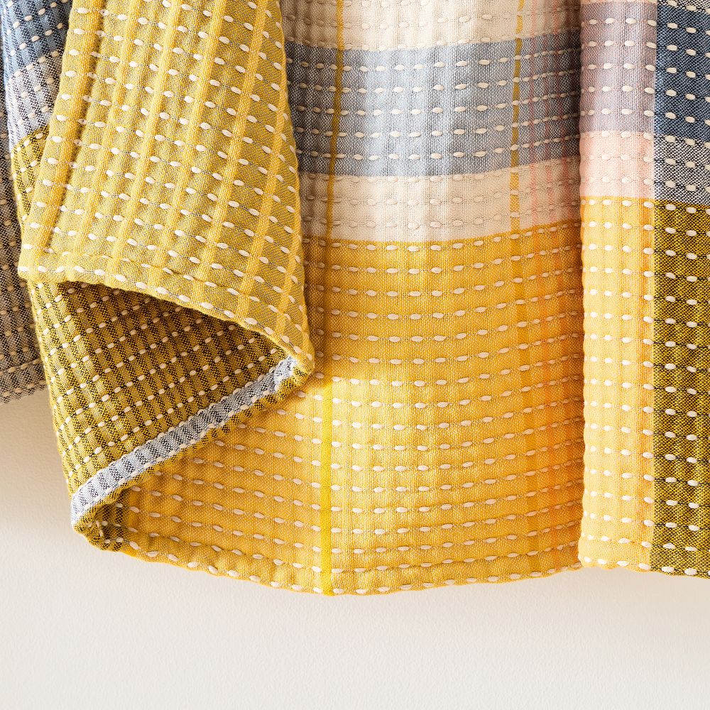 Double Cloth Plaid Throw | West Elm