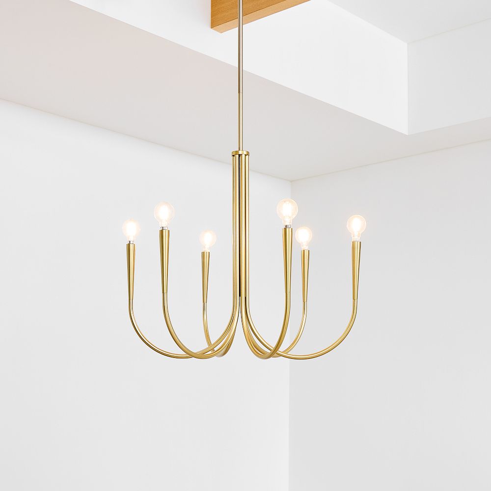 Swoop Arm Chandelier (25"–30") | West Elm